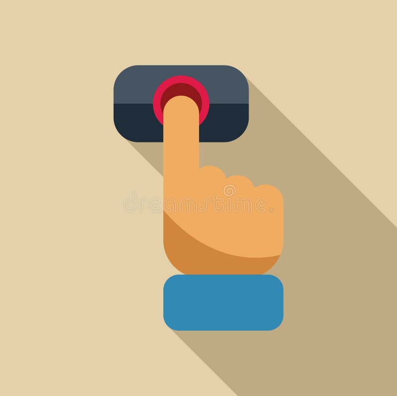 Businessman Finger Pushing Red Button Taking Decision Stock ...