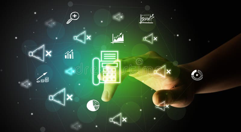 Businessman Finger Touching on Screen Multimedia Interface with Hand ... Businessman Finger Touching on Screen Multimedia Interface with Hand ...