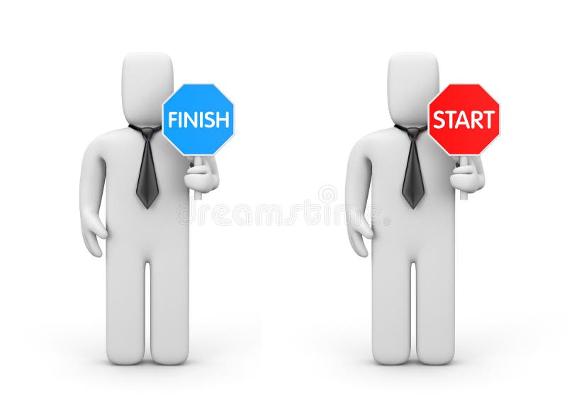 Cartoon finish sign stock vector. Illustration of traditional - 38069597