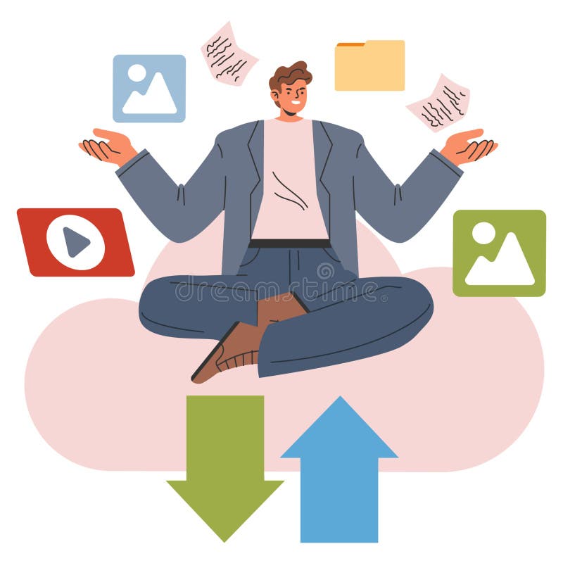 Juggling Business Priorities Juggling Priorities Stock Illustrations