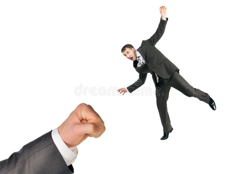 Businessman Flying Fist Hitting Stock Photos - Free & Royalty-Free ...