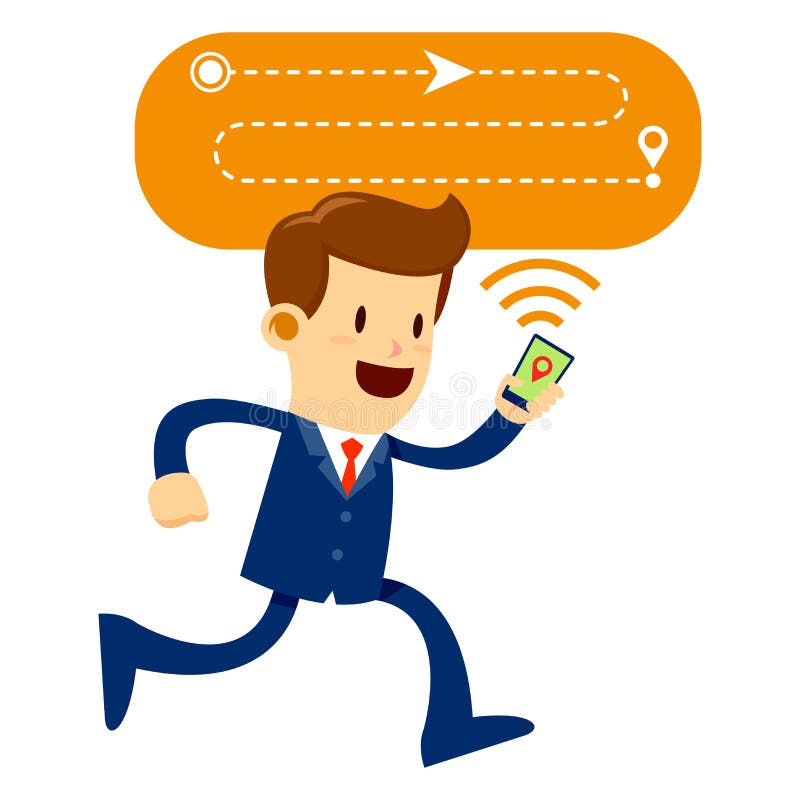 Following the direction stock vector. Illustration of direction - 22597796