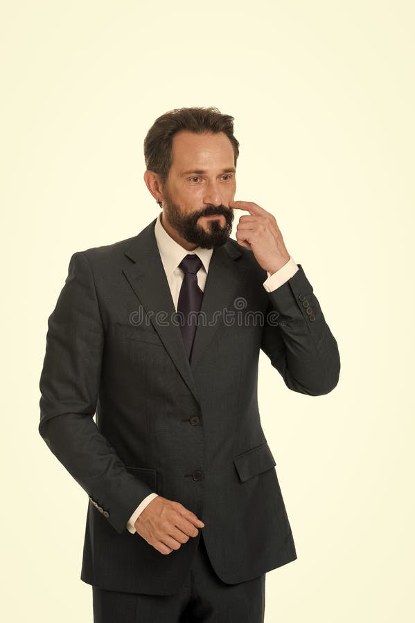 Businessman Formal Suit Mature Man Isolated White. Businessman Bearded ... Businessman Formal Suit Mature Man Isolated White. Businessman Bearded ...