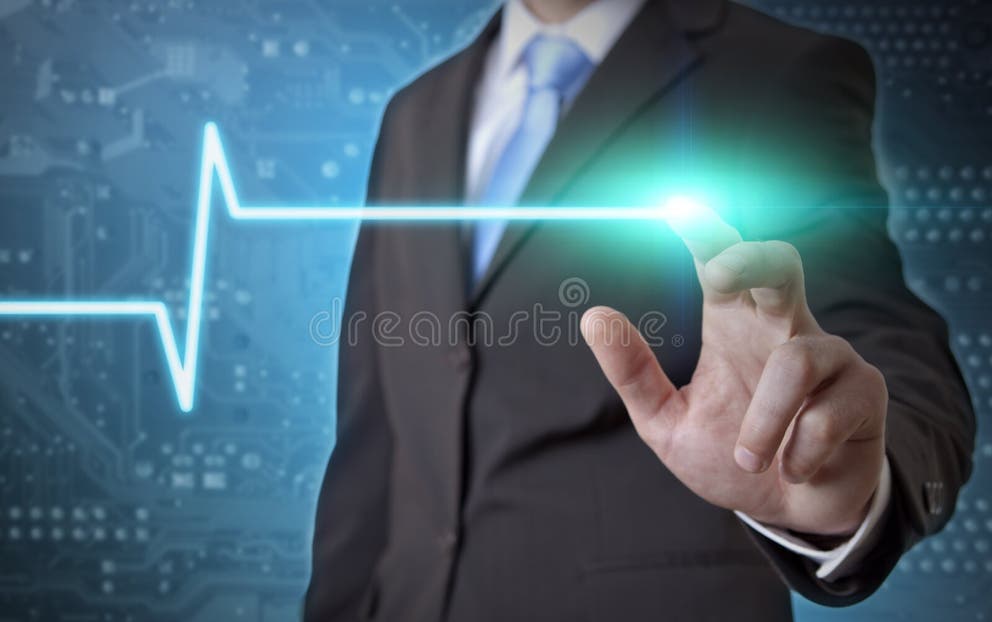 Businessman fraph concept stock illustration. Illustration of concept ...