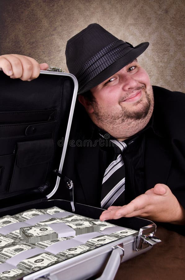 Smiling Gangster Holding Handgun Stock Photo - Image of smile, handgun ...