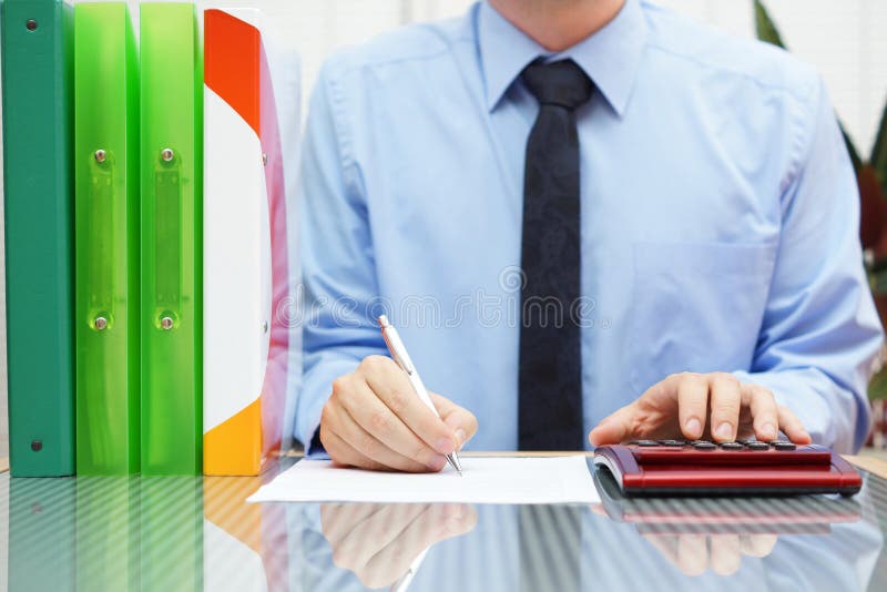 Man in a Bow Tie Completing a Form Stock Image - Image of confident ...