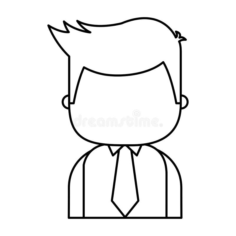 Businessman Funny Character Icon Stock Vector - Illustration of suit ...