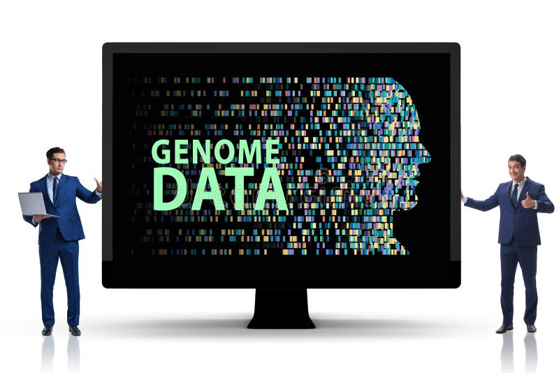 Businessman in Genome Data Concept Stock Photo - Image of analytics ...