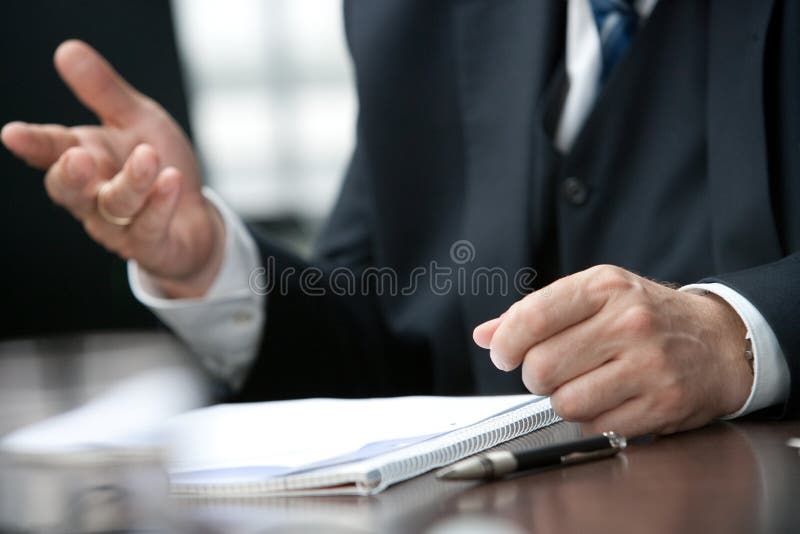 Businessman gesticulating stock photo. Image of declaring - 14664674