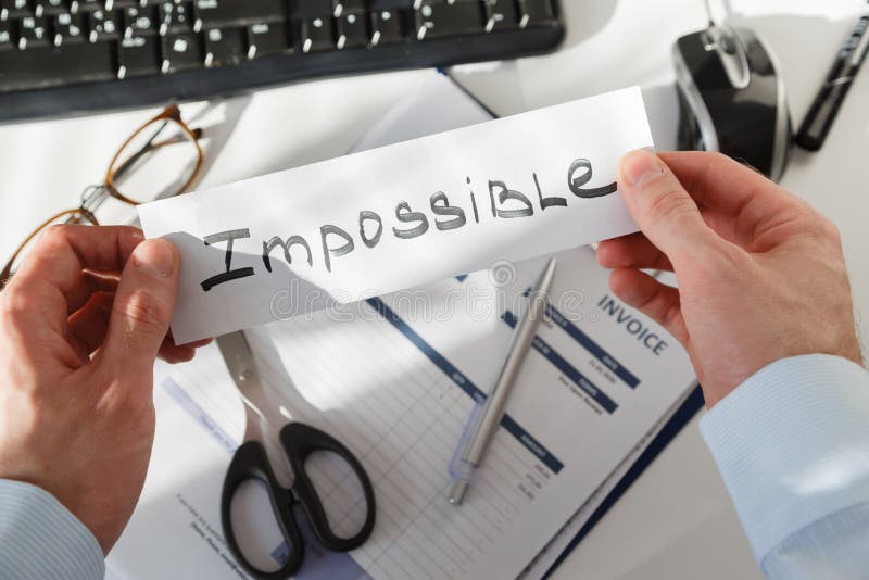 Businessman Get Impossible Task Stock Image - Image of career, hope ...