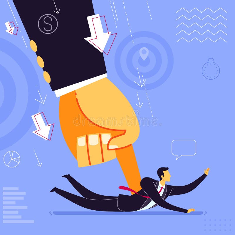 Heavy Task and Responsibility Stock Vector - Illustration of office ...