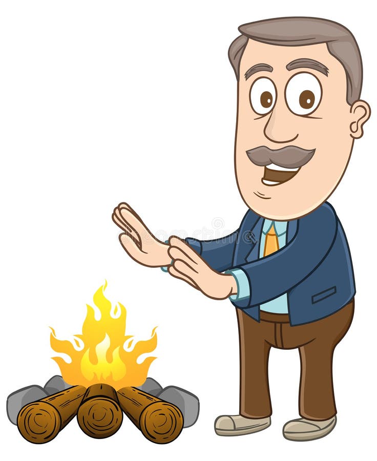 Businessman - Get warm stock illustration. Illustration of employee ...