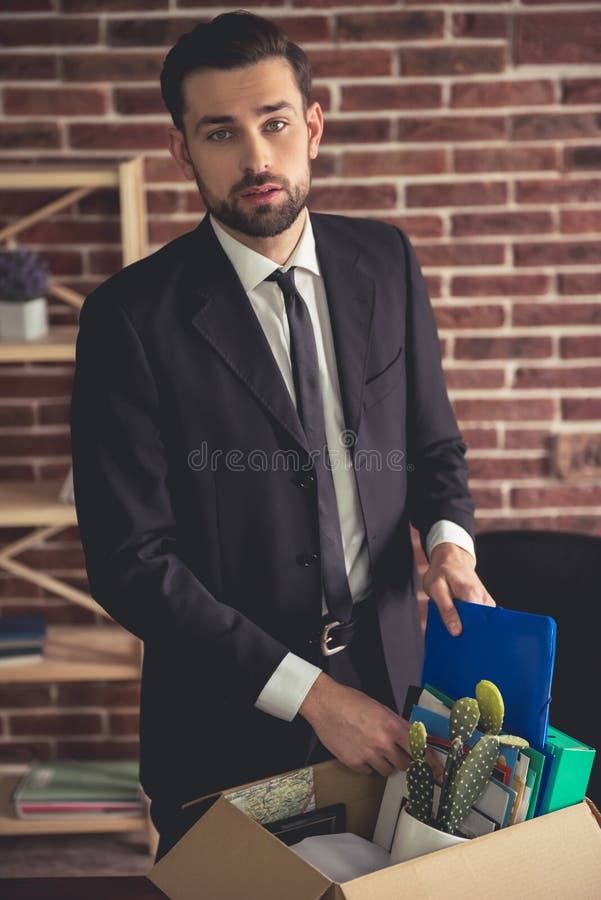 Businessman getting fired stock image. Image of manager - 87315789