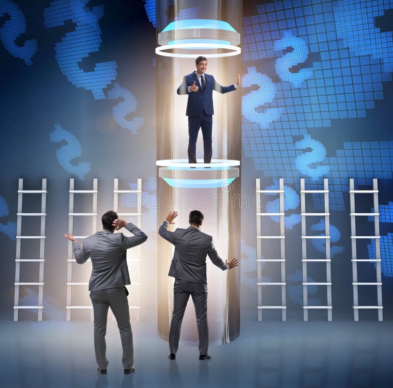 Businessman Getting Promotion in Financial Concept Stock Photo - Image ...