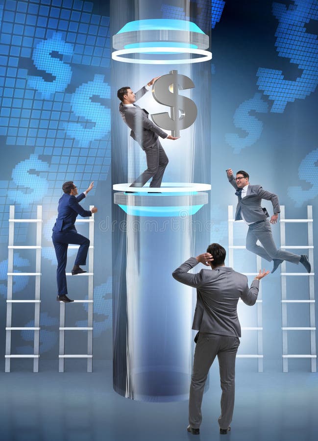 Businessman Getting Promotion in Financial Concept Stock Photo - Image ...