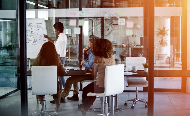 Businessman, Glass or Coaching in Presentation for Training, Project or ...