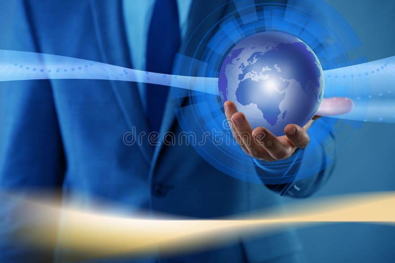 The Businessman in Globalisation Global Business Concept Stock Photo ...