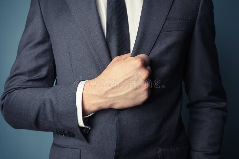 Businessman Grabbing His Jacket Stock Image - Image of elegant ...