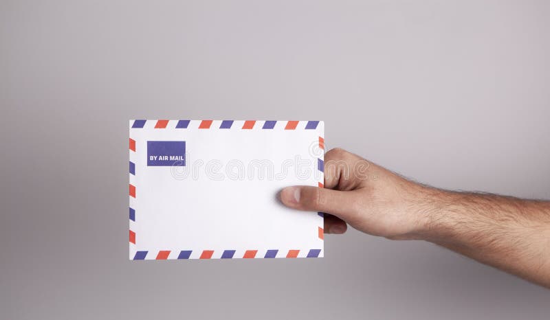 Businessman hand envelope stock image. Image of postman - 137175931