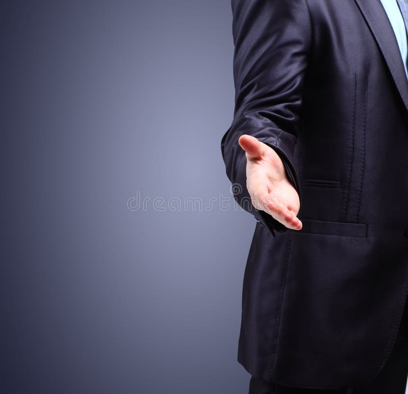 The Businessman. Hand for a Handshake Stock Photo - Image of friends ...