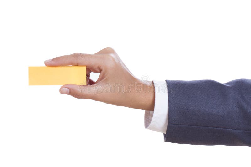 Businessman Hand Holding Sticky Note, Stock Image - Image of sticker ...