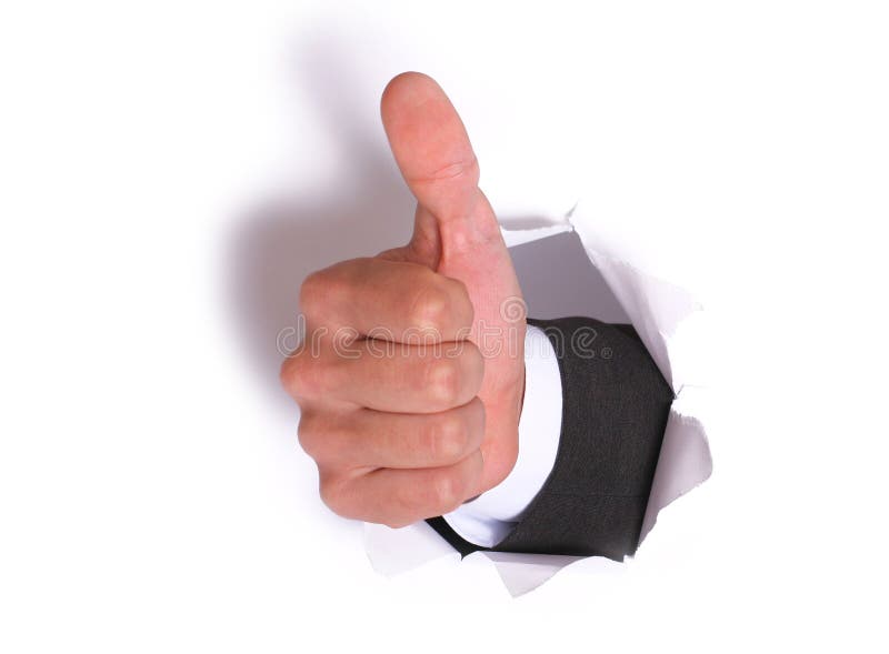 Businessman hand OK stock image. Image of paper, power - 3312237