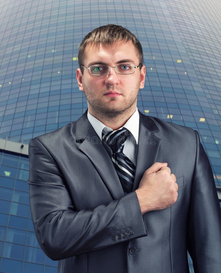 Businessman with Hand Over Heart Stock Image - Image of justice, adult ...