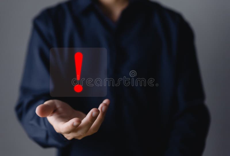 Red Warning Sign Showing Exclamation Point Hazard Stock Photos - Free ...
