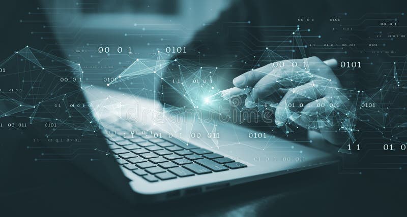 Businessman Hand Touch with Code Html and Programming on Screen Laptop ... Businessman Hand Touch with Code Html and Programming on Screen Laptop ...