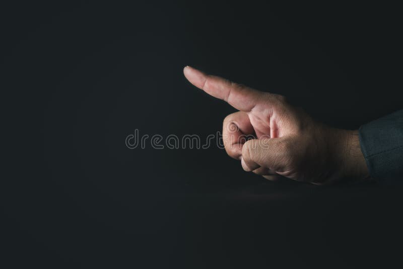 Businessman Finger Touching Document Icon on Virtual Screen. File ...