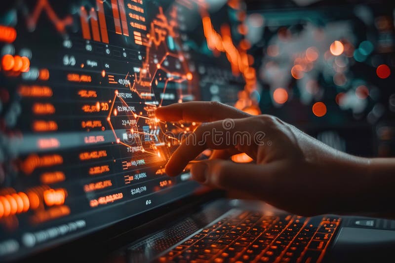 Businessman Hand Touching Map Point, Network Connection, International ...