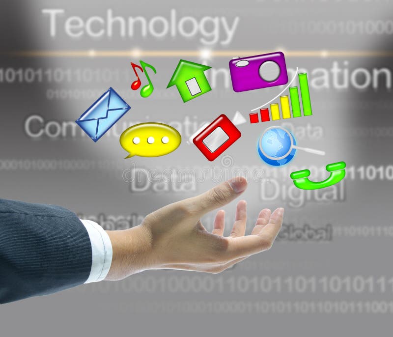 Hand Highlighting Information Technology Tags Stock Photo - Image of ...