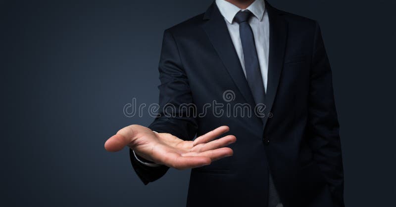 Businessman Handing Something without Concept Stock Photo - Image of ...