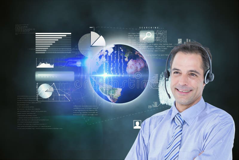 Businessman with Hands Free in Front of Digital Mapworld Stock Image ... Businessman with Hands Free in Front of Digital Mapworld Stock Image ...