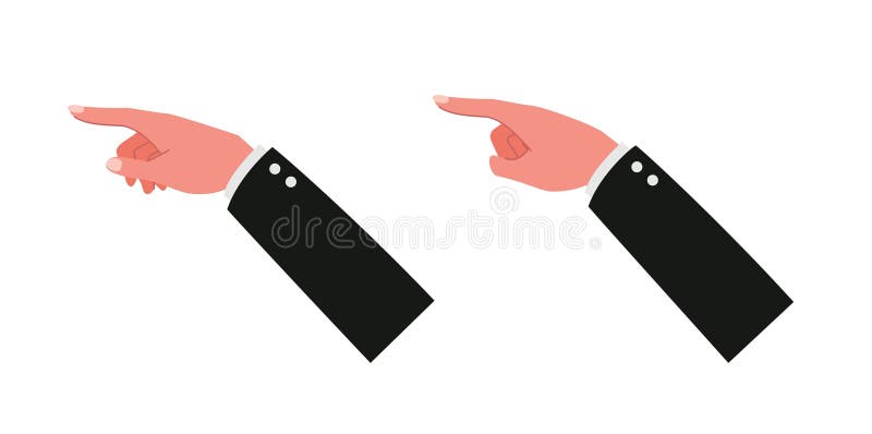Businessman Hands Point, Scroll Down or Up on Smartphone or Tablet Flat ...