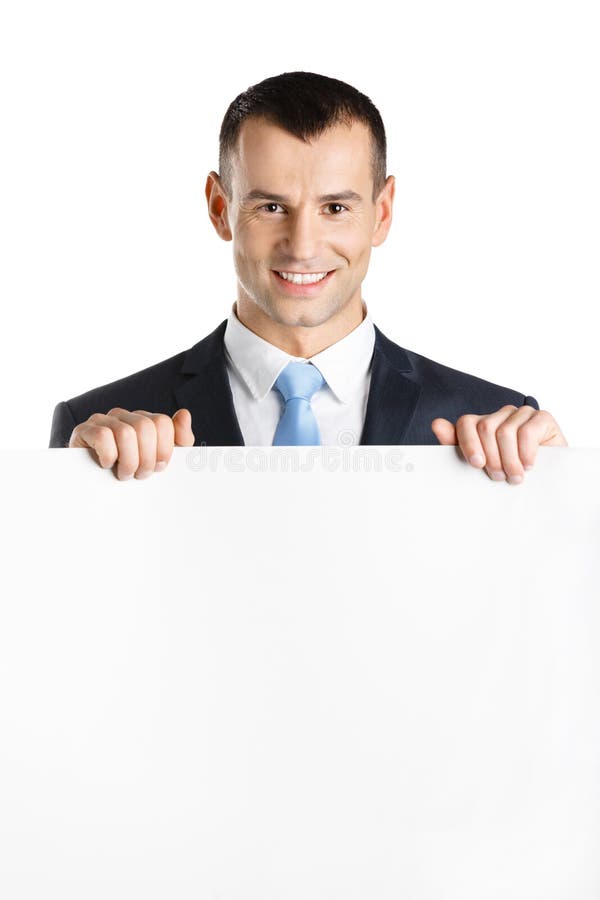 Businessman Hands White Paper Copyspace Stock Photo - Image of finances ...