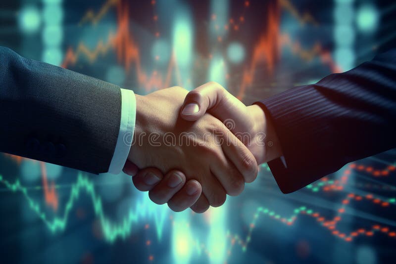 Handshake trade logo stock vector. Illustration of identity - 83562053