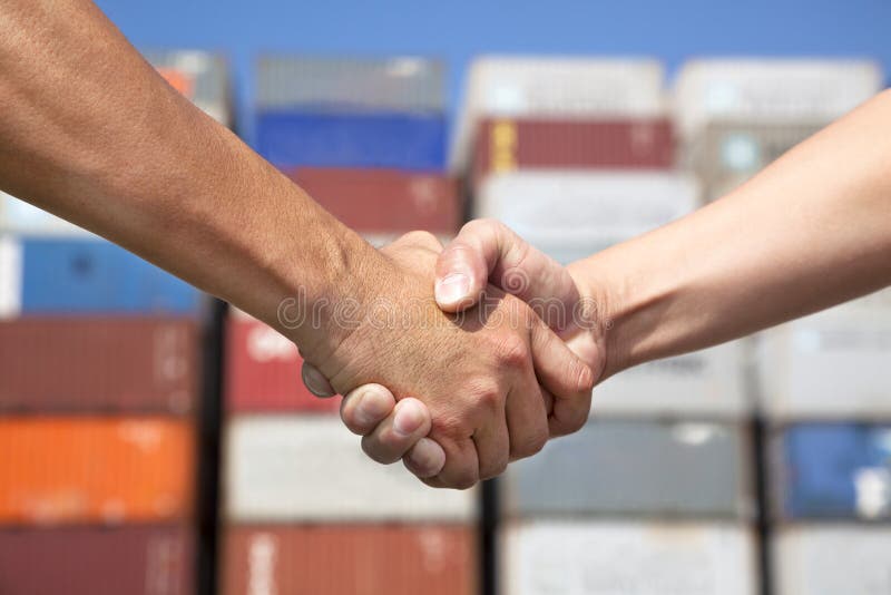 156 Handshake Shipping Containers Stock Photos - Free & Royalty-Free ...