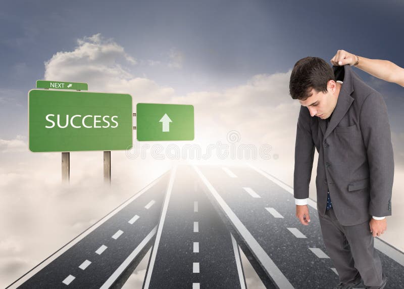 Businessman hanging stock photo. Image of road, tarmac - 37150162