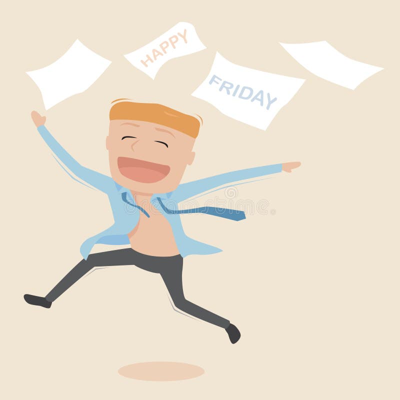 Happy Friday Sun Smile Cute Cartoon Illustration Stock Vector ...