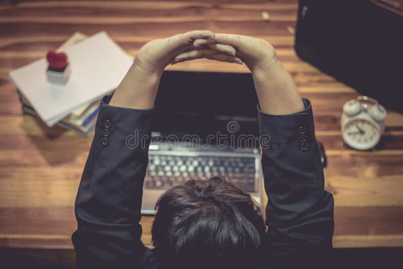 Businessman Has Been Relax at the Successful Work Stock Image - Image ...