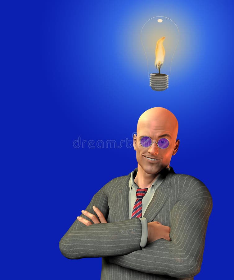 Happy Man Has Idea Stock Illustrations – 199 Happy Man Has Idea Stock ...