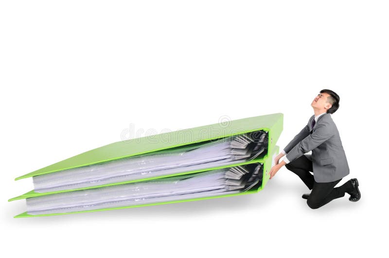 Businessman on Street in Hard Work Concept Stock Image - Image of ...