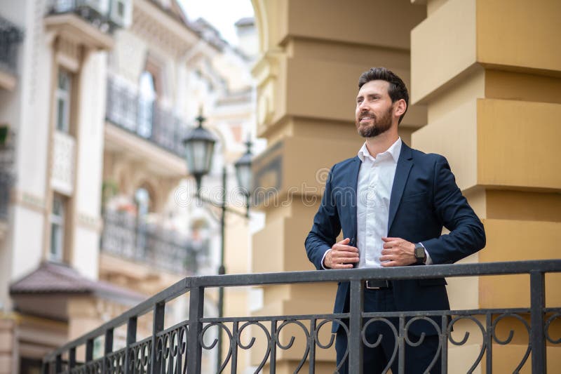 Businessman Having an Appointment and Looking Anticipated Stock Image ...