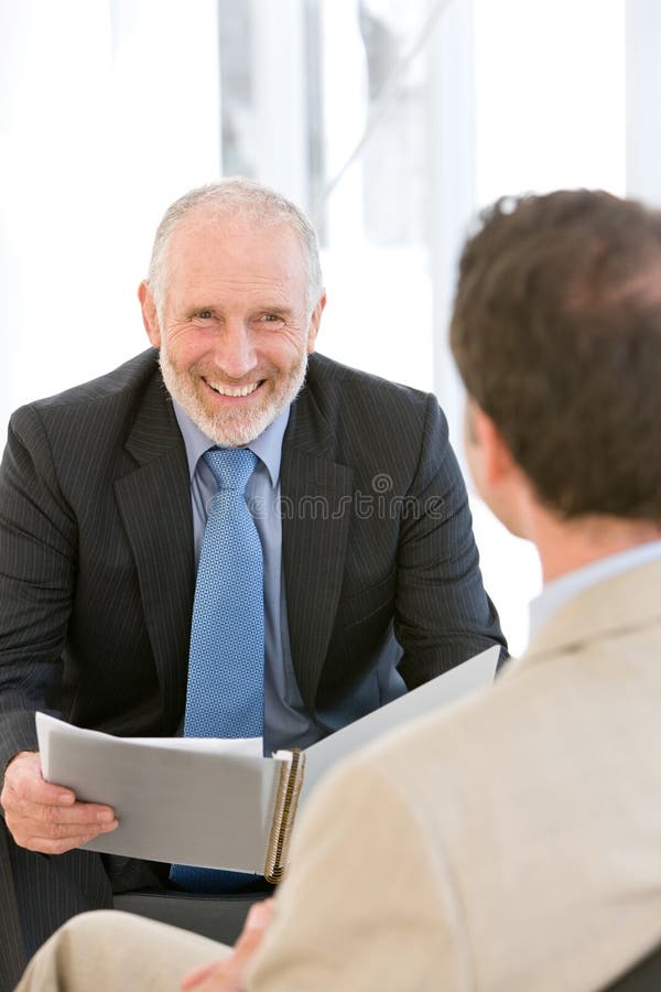 Businessman Having Discussion Stock Photo - Image of calm, wear: 8695372