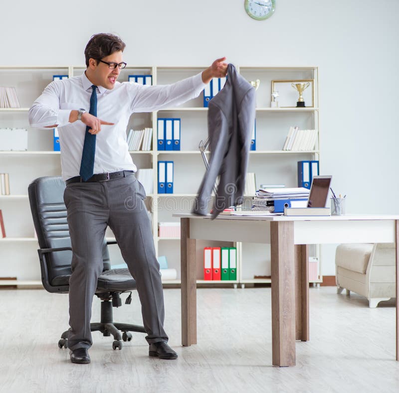 Businessman Having Fun Taking a Break in the Office at Work Stock Image ...