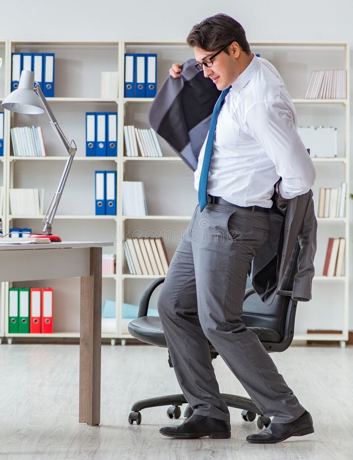 Businessman Having Fun Taking a Break in the Office at Work Stock Photo ...