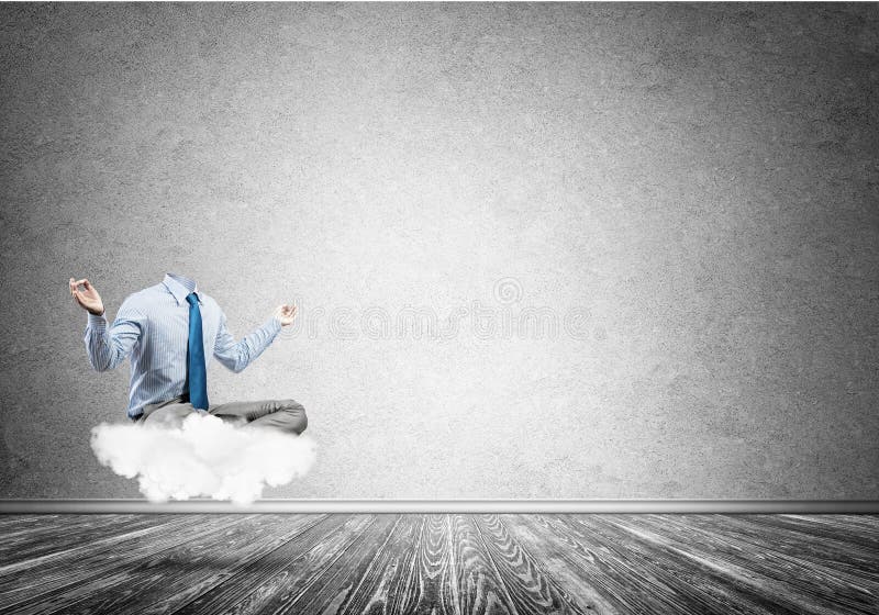 Businessman without head stock image. Image of concept - 82727067