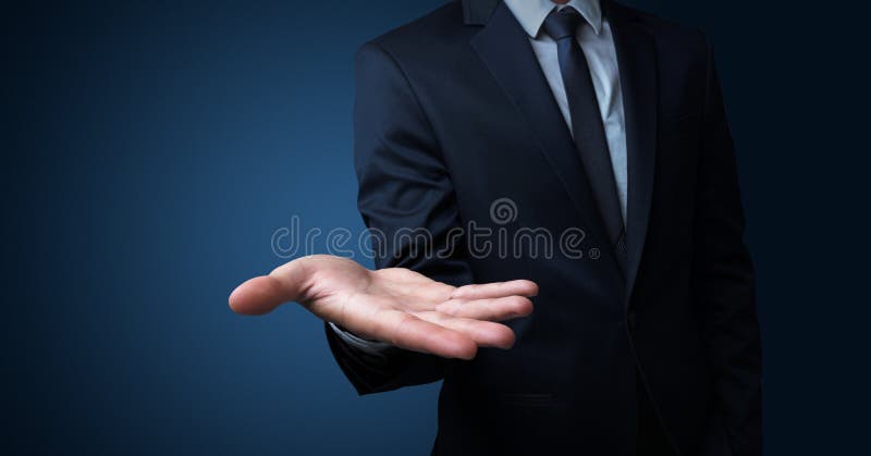 Businessman Handing Something without Concept Stock Photo - Image of ...