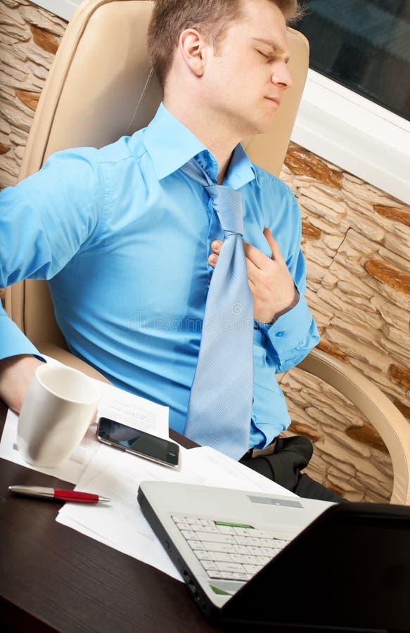 Businessman with Health Problems Stock Image - Image of headache ...